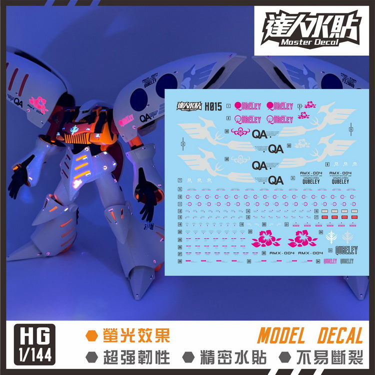 MASTER DECAL H015 HG Qubeley (precut decal) – Samueldecal & DL model shop
