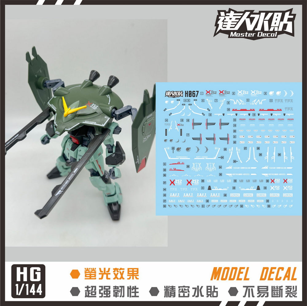 MASTER DECAL H067 HG Forbidden – Samueldecal & DL model shop