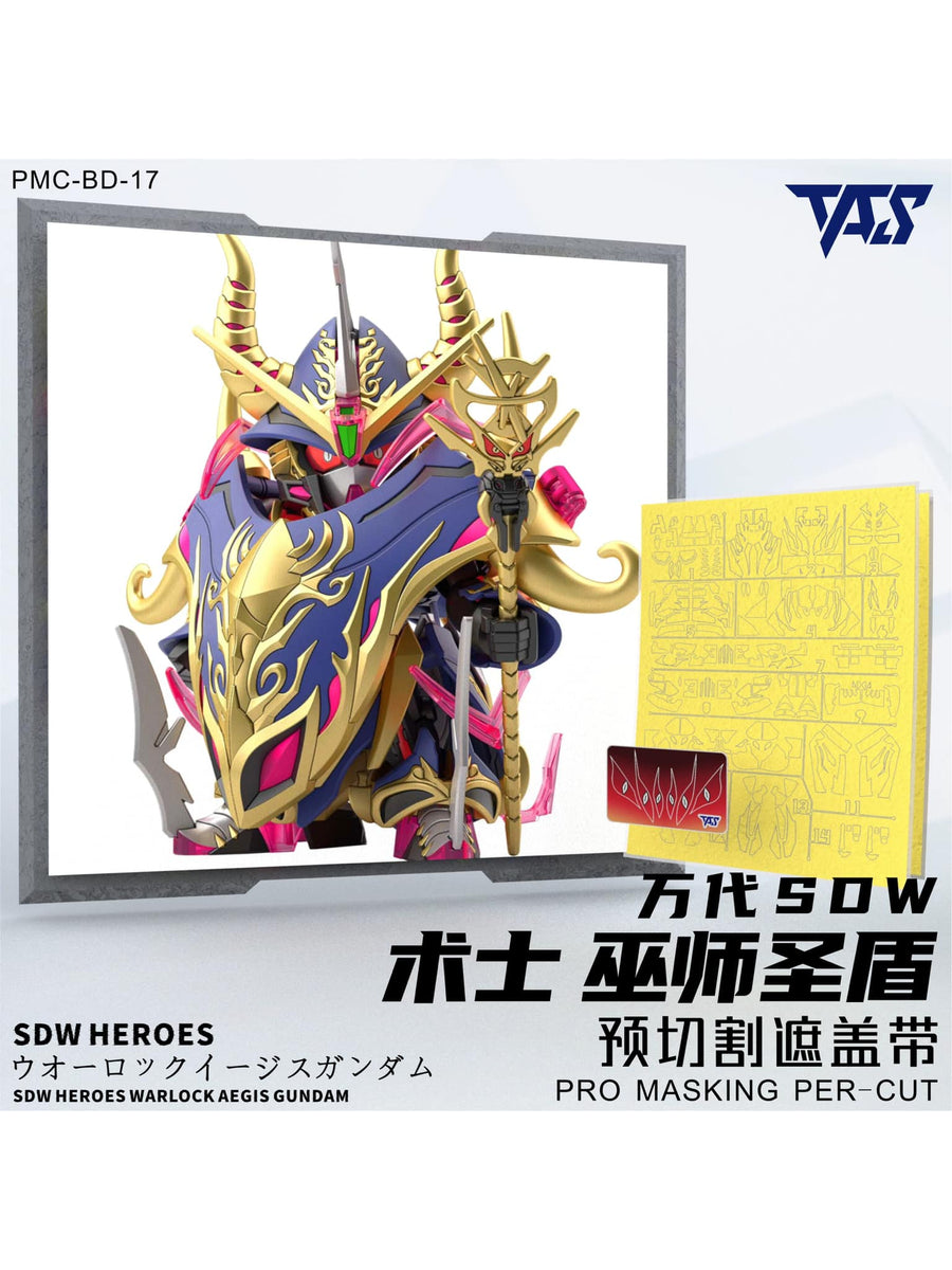 TAS Pre-cut Masking Tape SDW Warlock Aegis Gundam – Samueldecal & DL ...