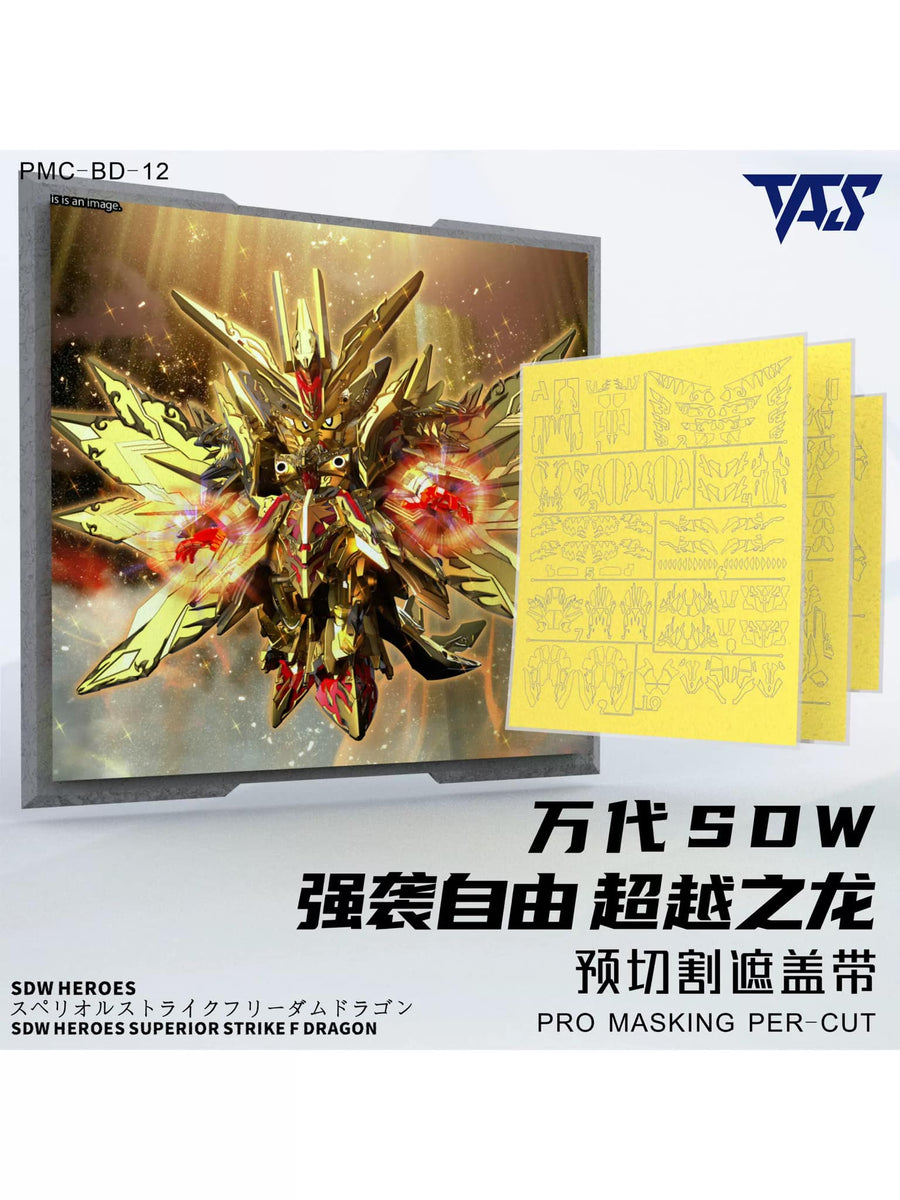 TAS Pre-cut Masking Tape SDW Superior Strike Freedom Dragon ...