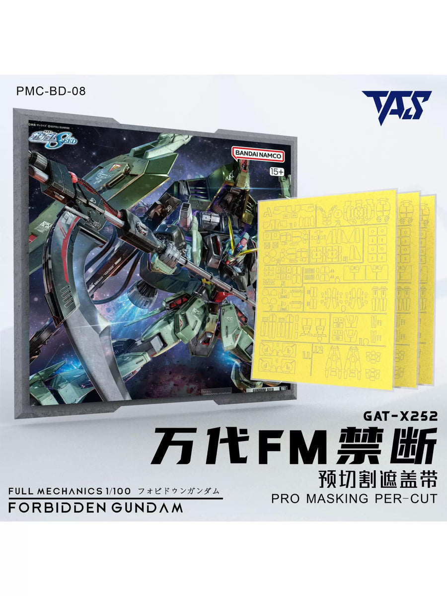 TAS Pre-cut Masking Tape FM Forbidden Gundam – Samueldecal & DL model shop