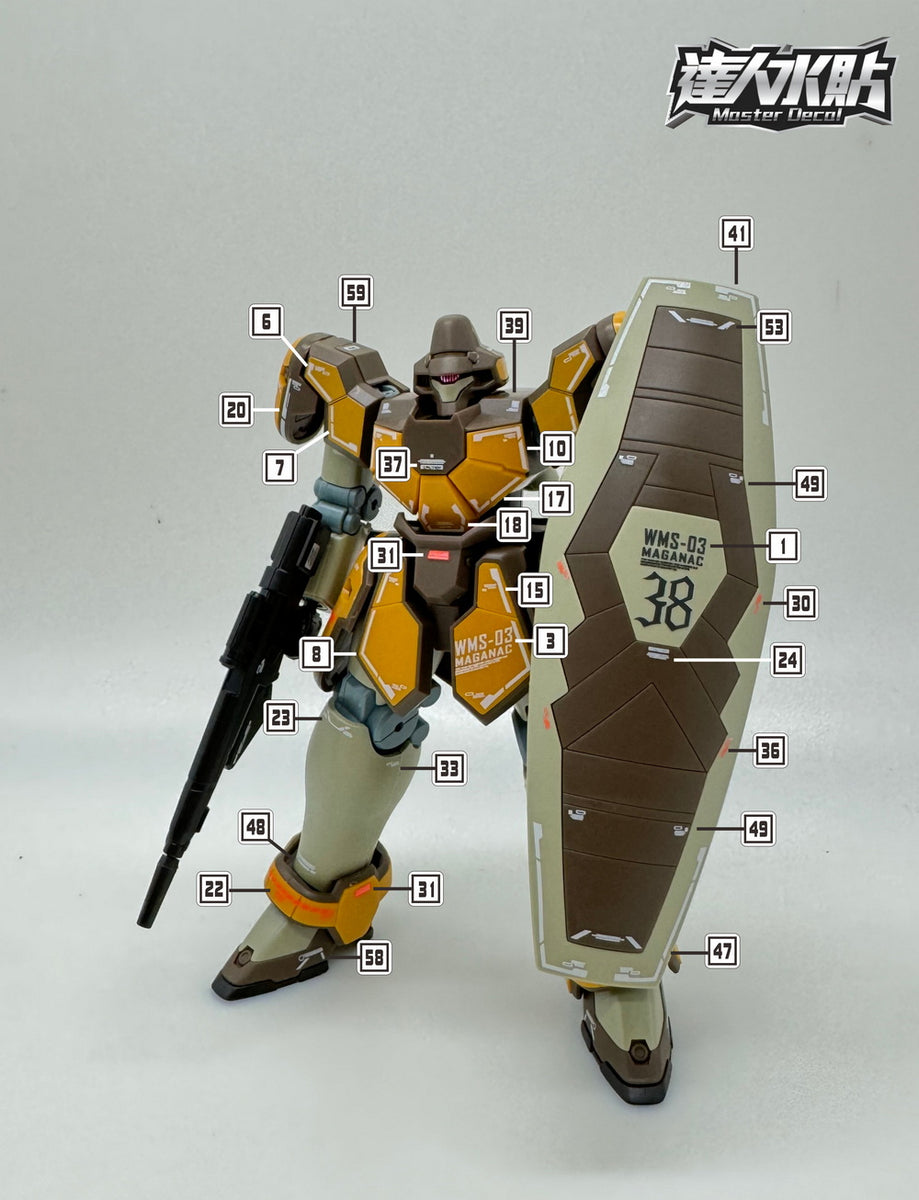 MASTER DECAL H022 HG Maganac (precut decal) – Samueldecal & DL model shop