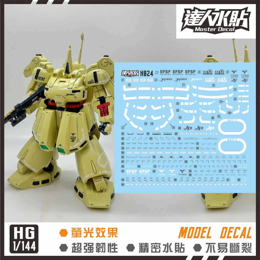 MASTER DECAL H024 HG The-O (precut decal) – Samueldecal & DL model shop
