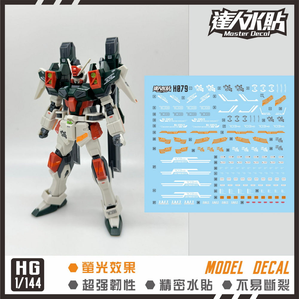 MASTER DECAL H079 HG Lightning Buster – Samueldecal & DL model shop