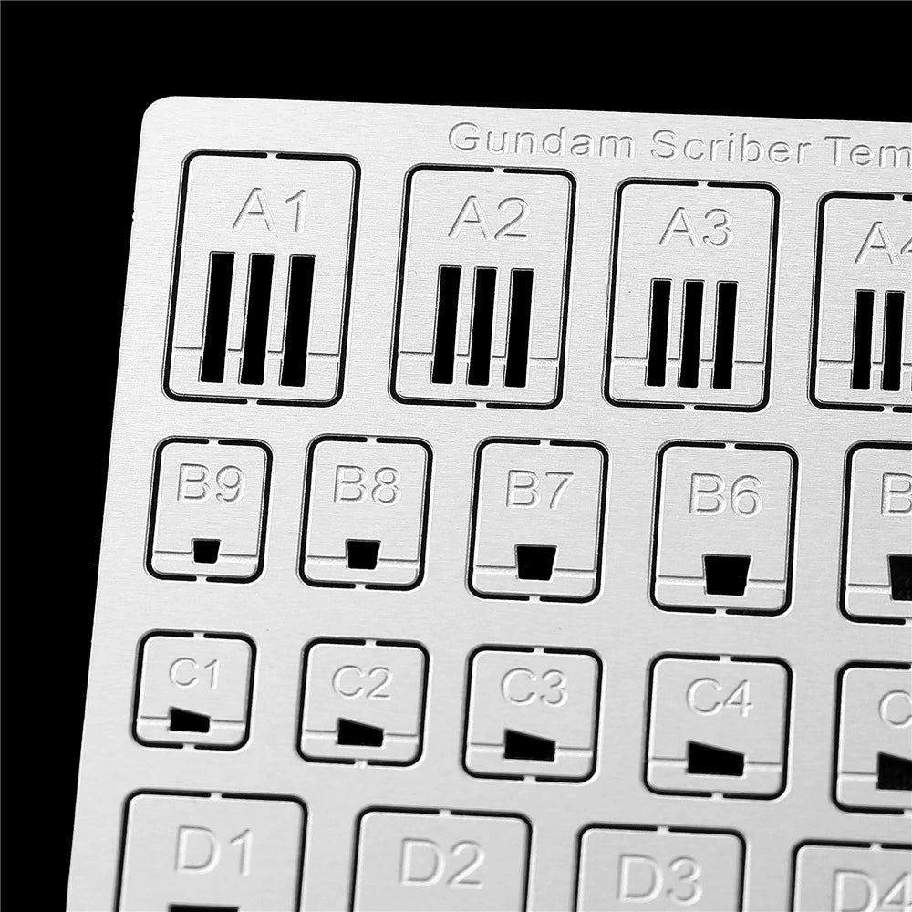 Alexen Model AJ0097 Flat and Folding Scribing Ruler Scriber Template T ...