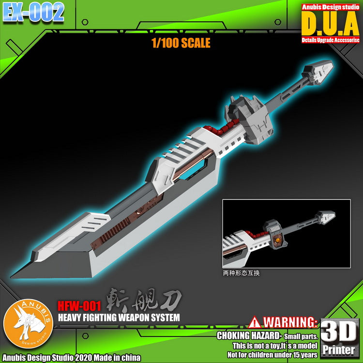 DUA > EX002 GUNDAM 1/100 GENERAL WEAPON EQUIPMENT – Samueldecal & DL ...