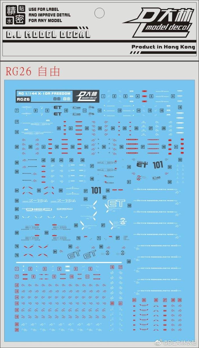 RG26 RG Freedom (precut) – Samueldecal & DL model shop